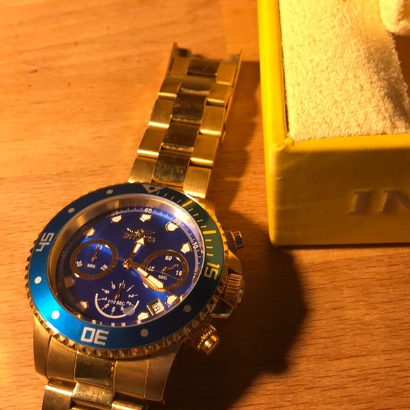 Invicta | Accessories | Invicta Gold Plated Stainless Steel Watch ...